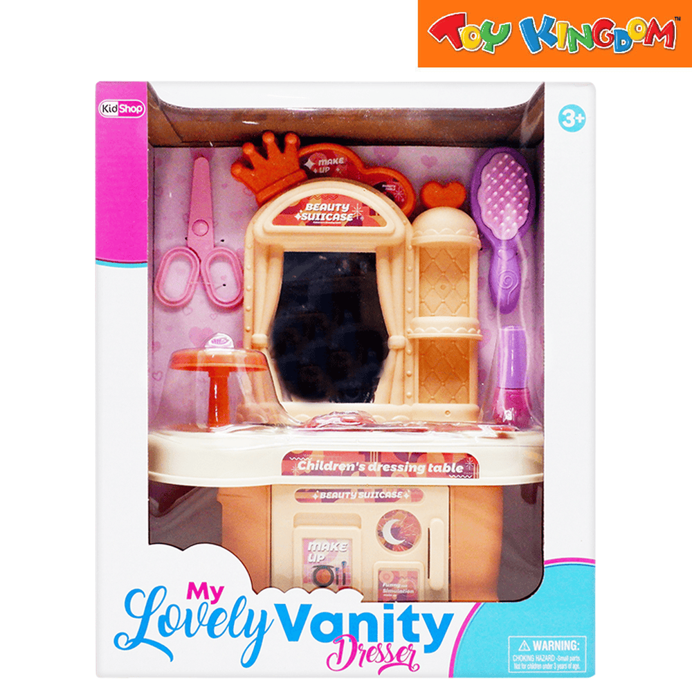 KidShop My Lovely Vanity Dresser Brown Playset | Toy Kingdom