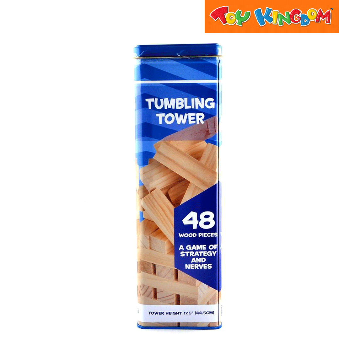 Pip Games Wood Pieces Tumbling Tower Game 48 pcs | Toy Kingdom