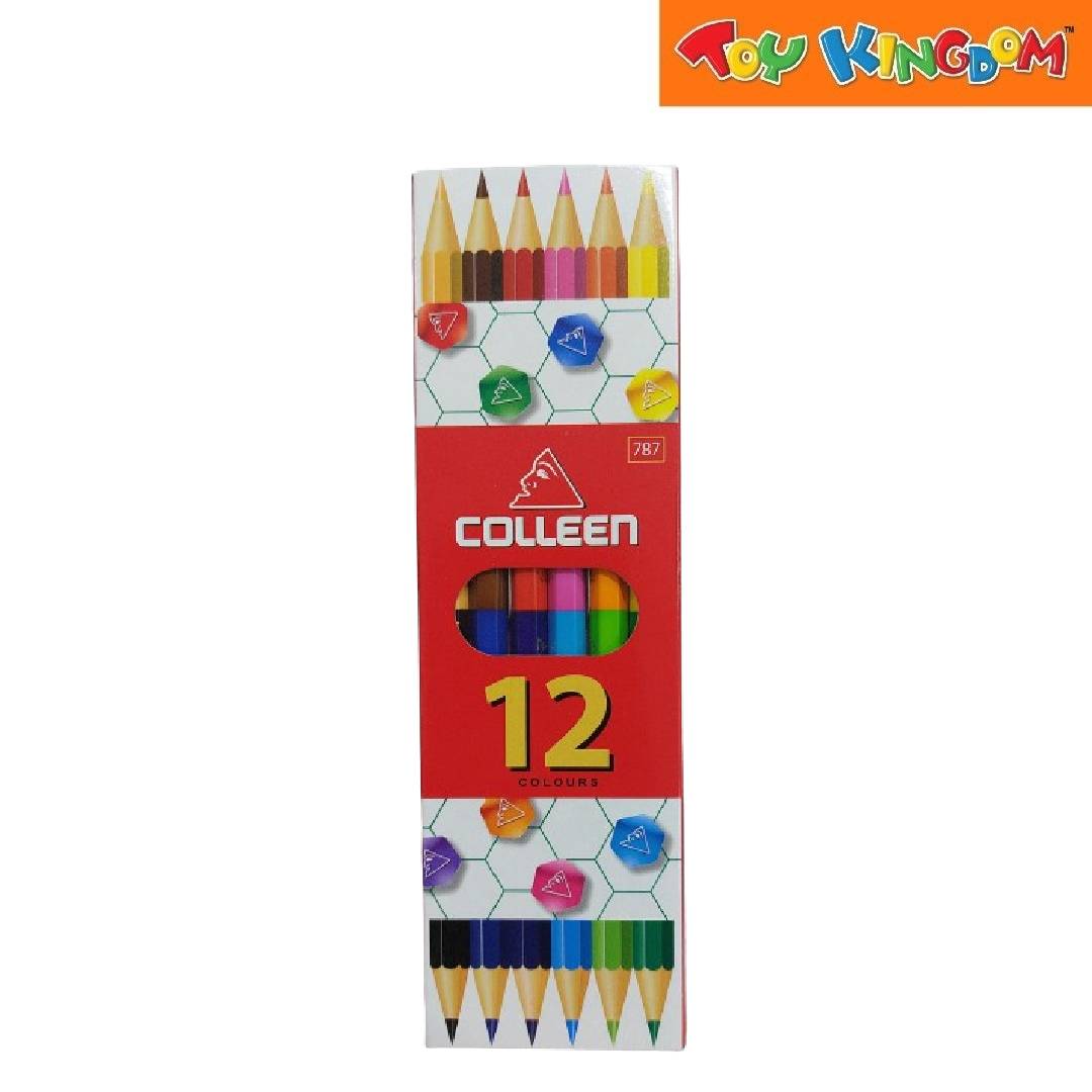 Colleen 12 Colored Pencils Dual Tip – Toy Kingdom