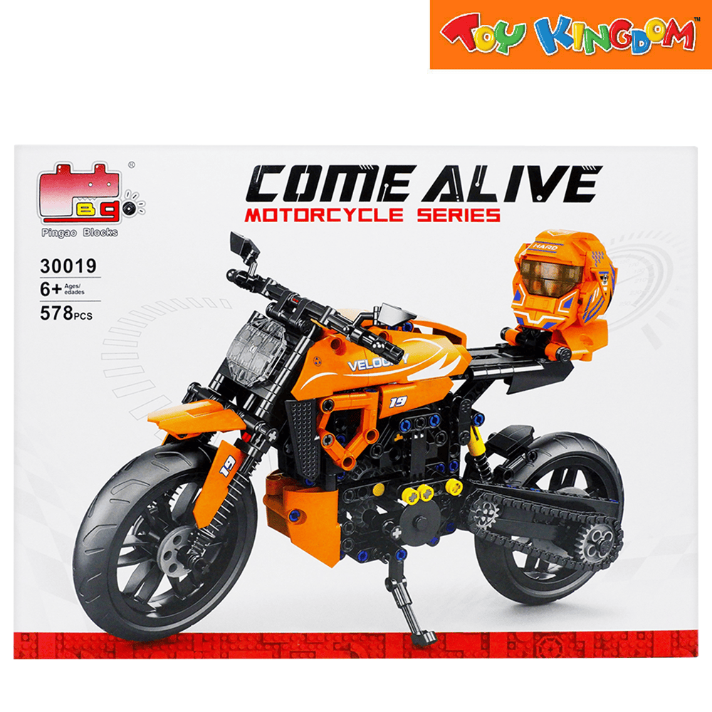 Pingao Blocks 30019 Come Alive Motorcycle Series 578 Pcs Blocks