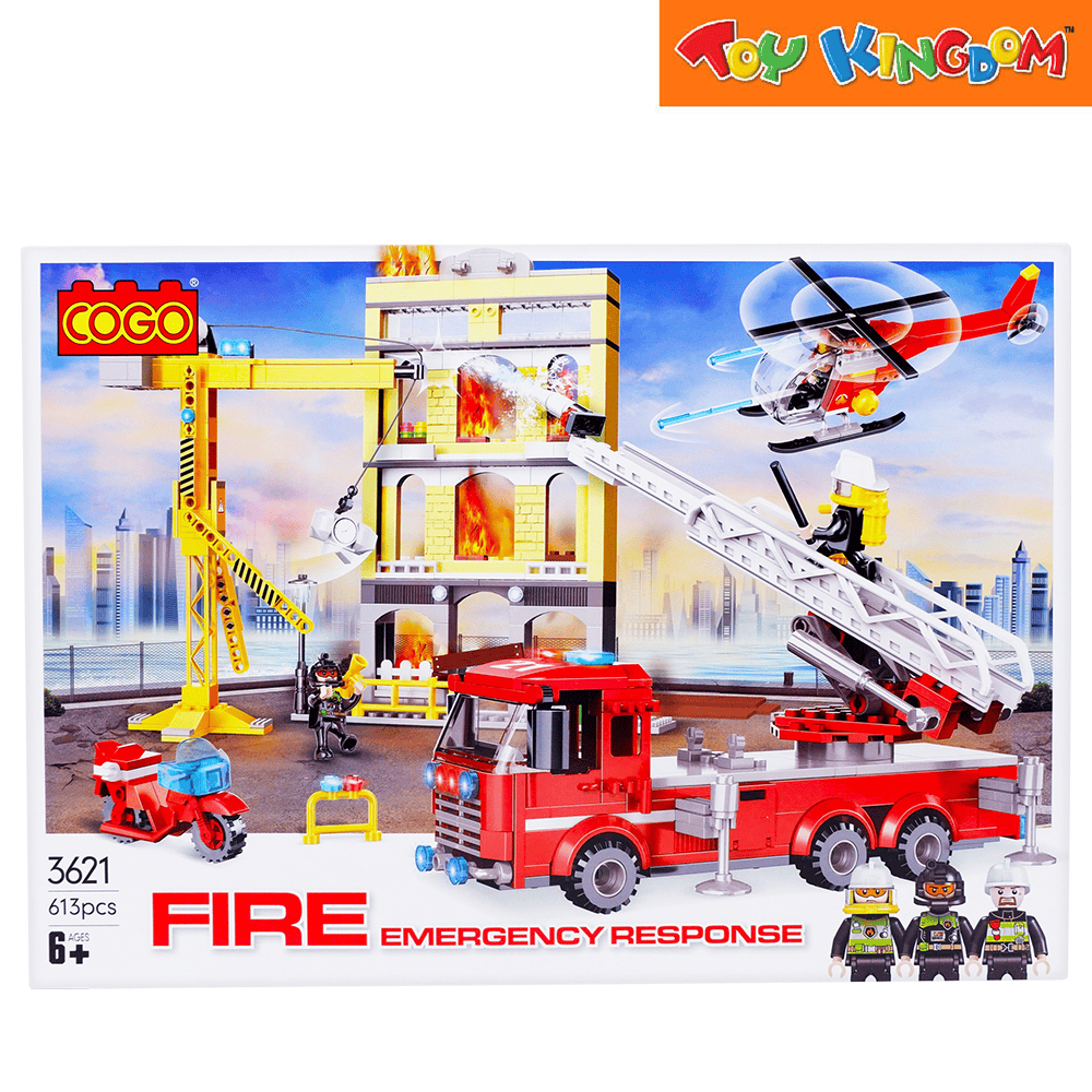 Cogo Fire Emergency Response 613 pcs Building Blocks | Toy Kingdom