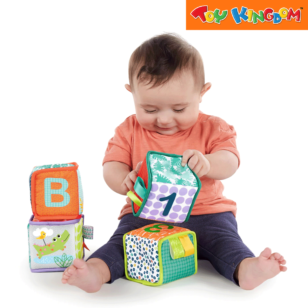 Kids II Bright Starts Grab & Stack Blocks | Toy Kingdom