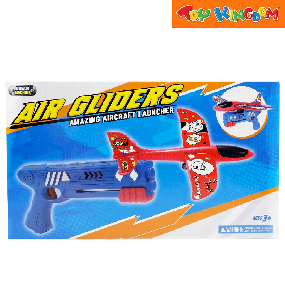 Dream Machine Air Gliders Blue Aircraft Launcher | Toy Kingdom