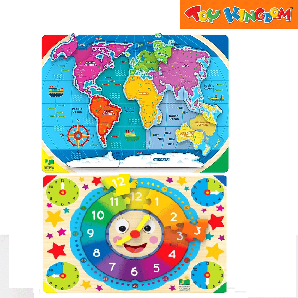 The Learning Journey Lift & Learn Clock Puzzle - Lifted Clock Puzzles