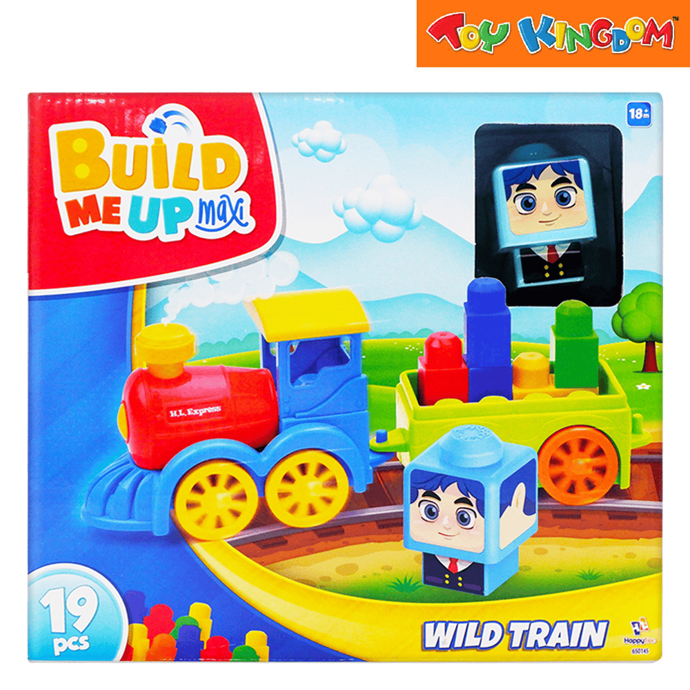 Build Me Up Maxi 19pcs Wild Train 1 Animal | Toy Kingdom