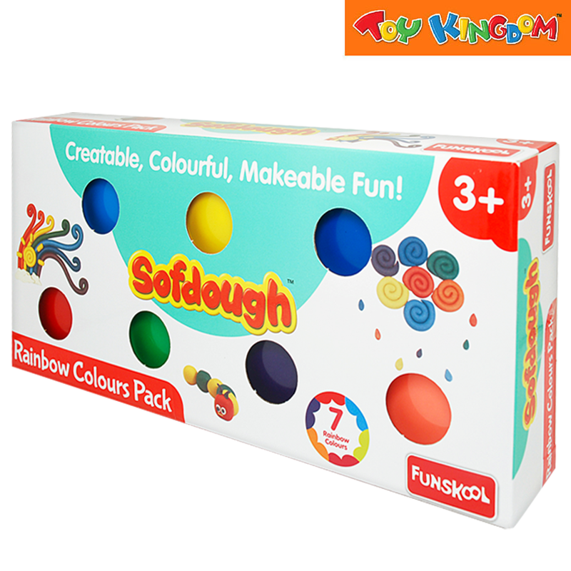 Funskool Sofdough Rainbow Colours Pack | Toy Kingdom