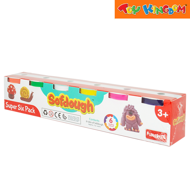 Funskool Sofdough Super Six Pack | Toy Kingdom