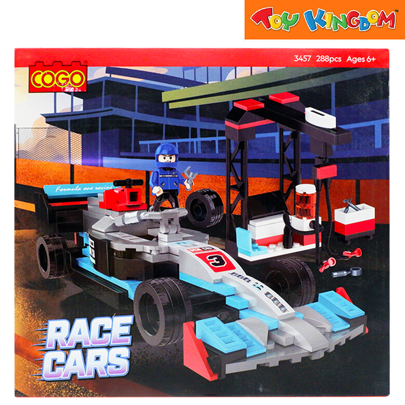 Cogo Race Cars Formula One 288pcs Building Blocks | Toy Kingdom