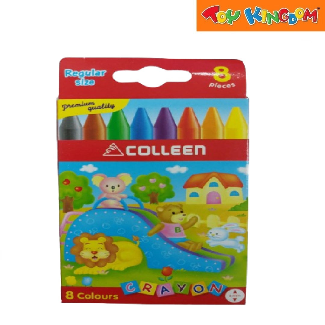 Colleen 8 Colors Regular Size Premium Quality Crayon | Toy Kingdom