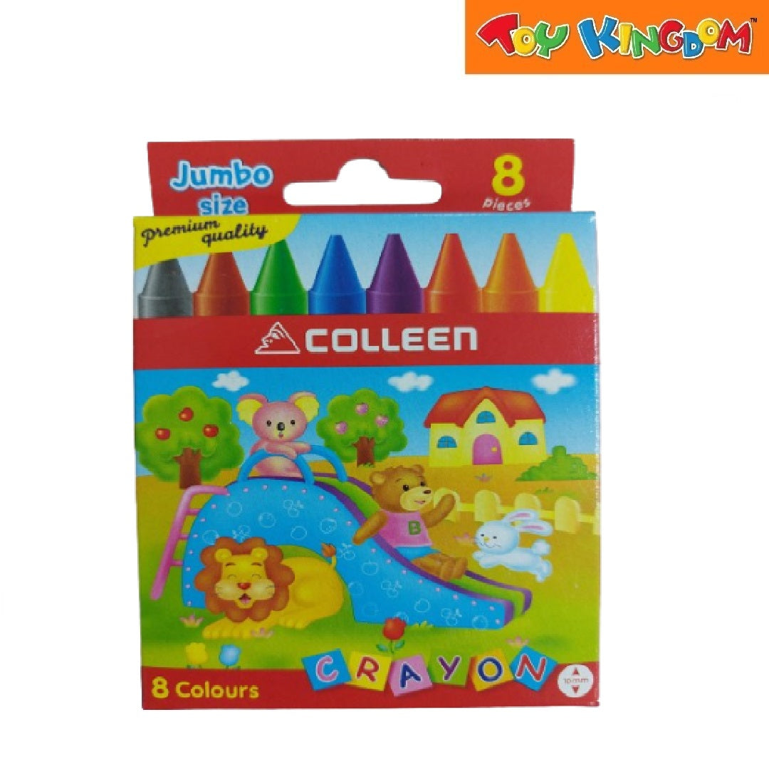 Colleen 8 Colors Jumbo Size Premium Quality Crayon | Toy Kingdom