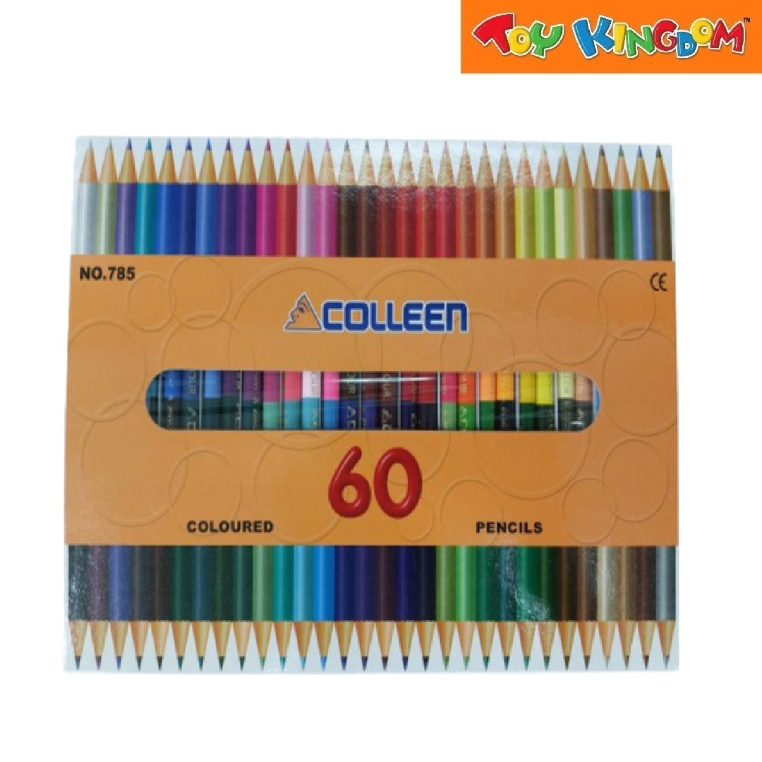 Colleen 60 Colored Pencils Dual Tip Round | Toy Kingdom
