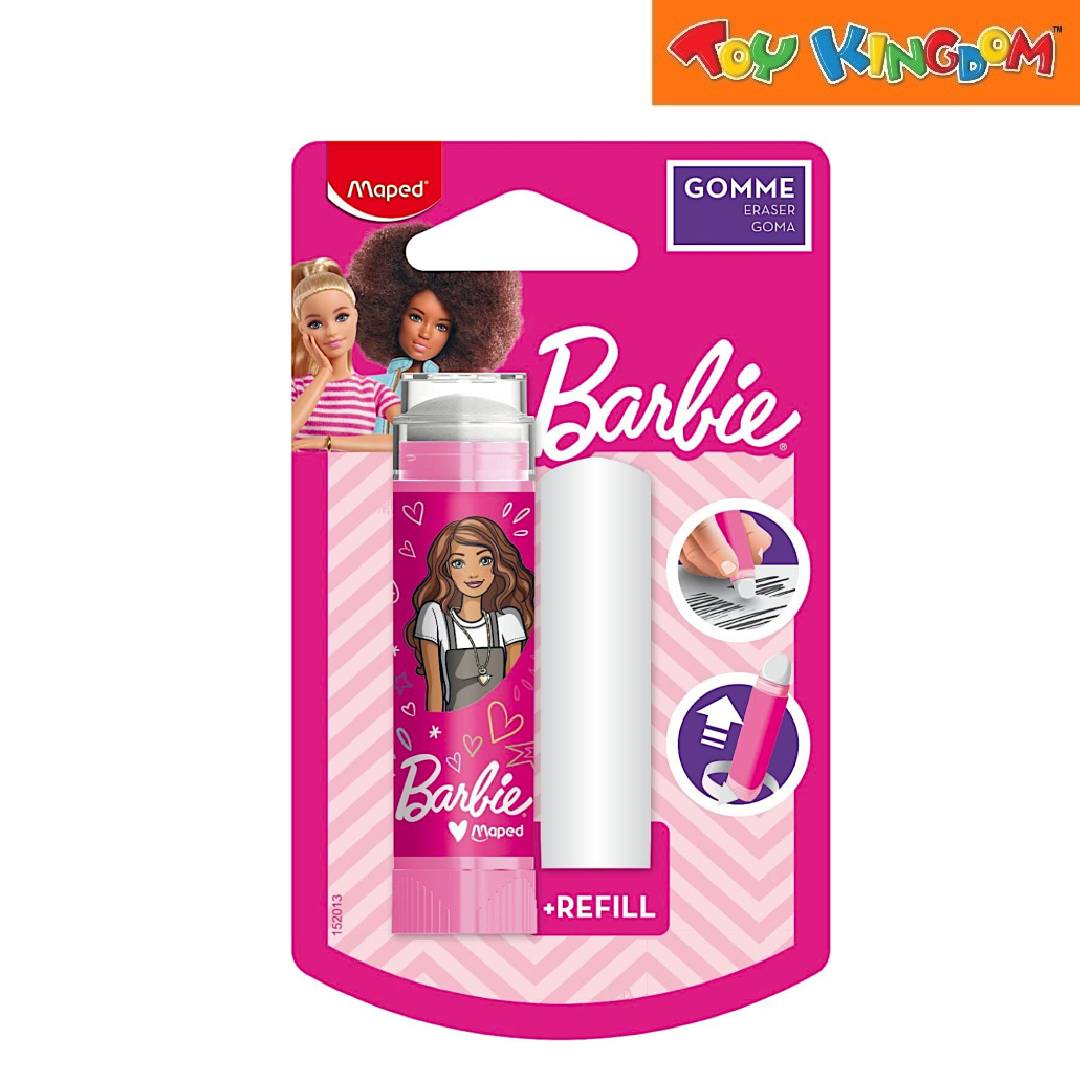 Maped Barbie Tube Eraser With Refill | Toy Kingdom