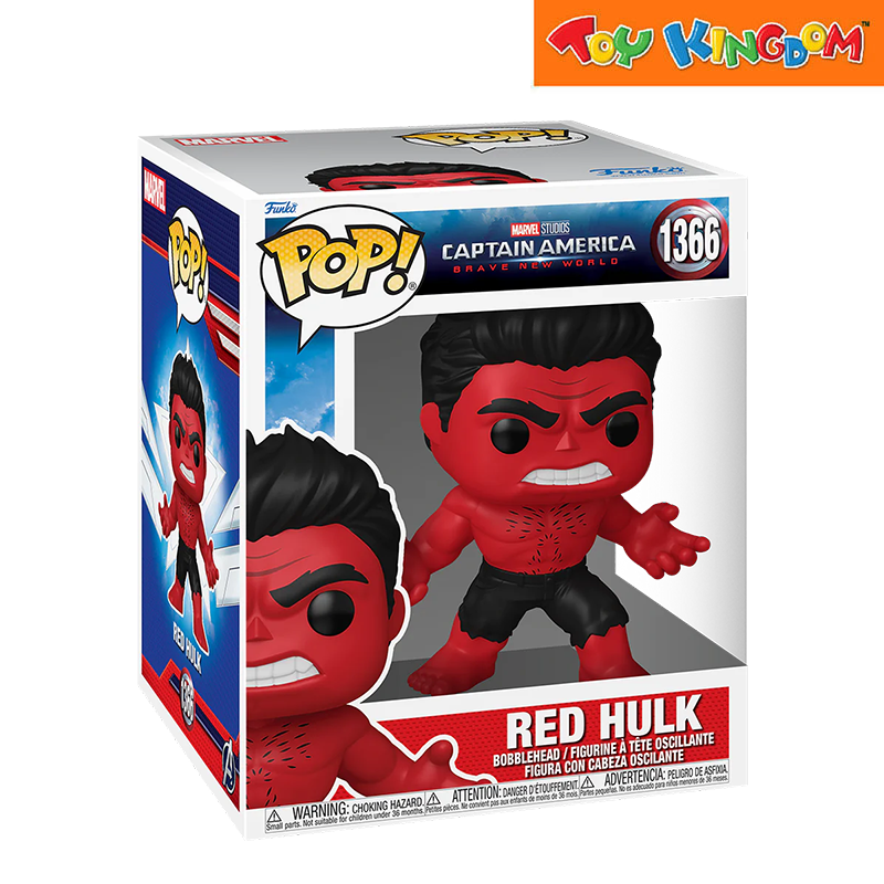 Funko Pop! Marvel CA BNW Red Hulk Bobblehead Figure – Toy Kingdom
