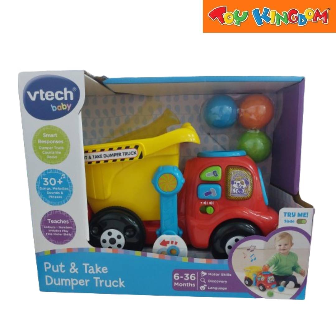Vtech Baby Put &Take Dumper Truck Try Me! Slide | Toy Kingdom