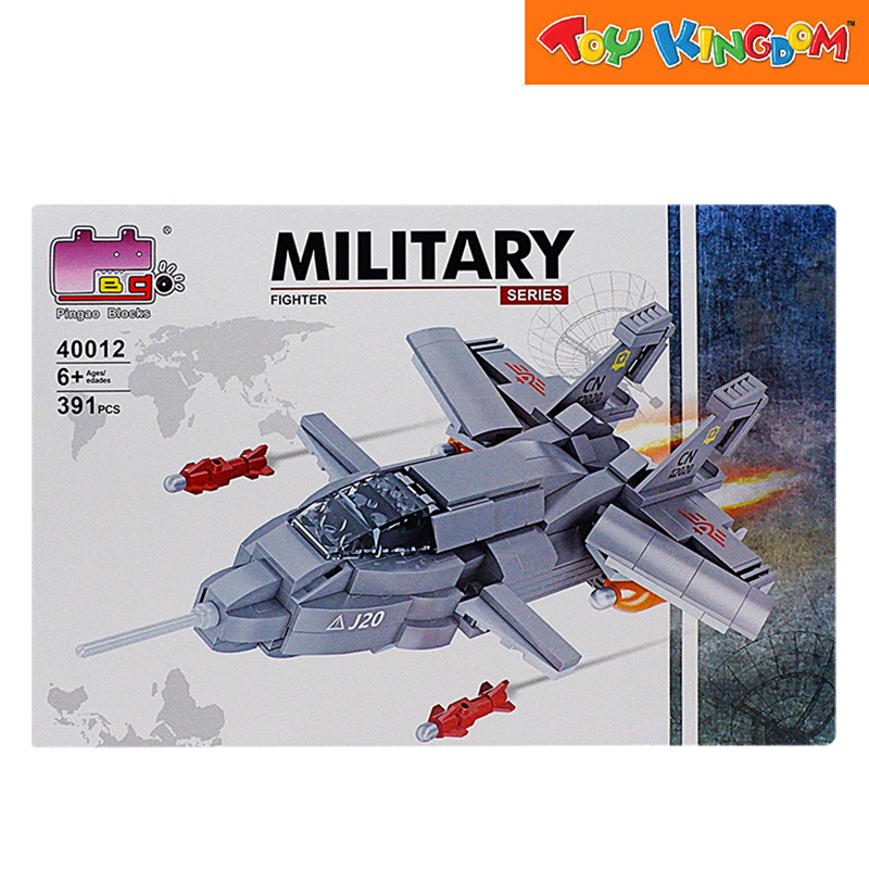 Pingao Blocks 40012 Military Series Fighter 391pcs Building Sets – Toy ...
