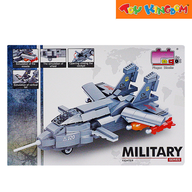 Pingao Blocks 40012 Military Series Fighter 391pcs Building Sets – Toy ...