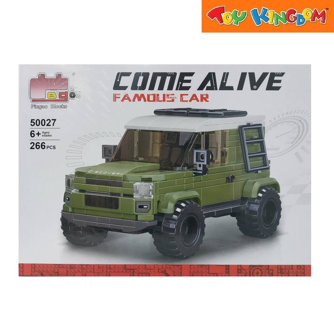 Pingao Blocks 50027 Come Alive Famous Car 266pcs Building Sets