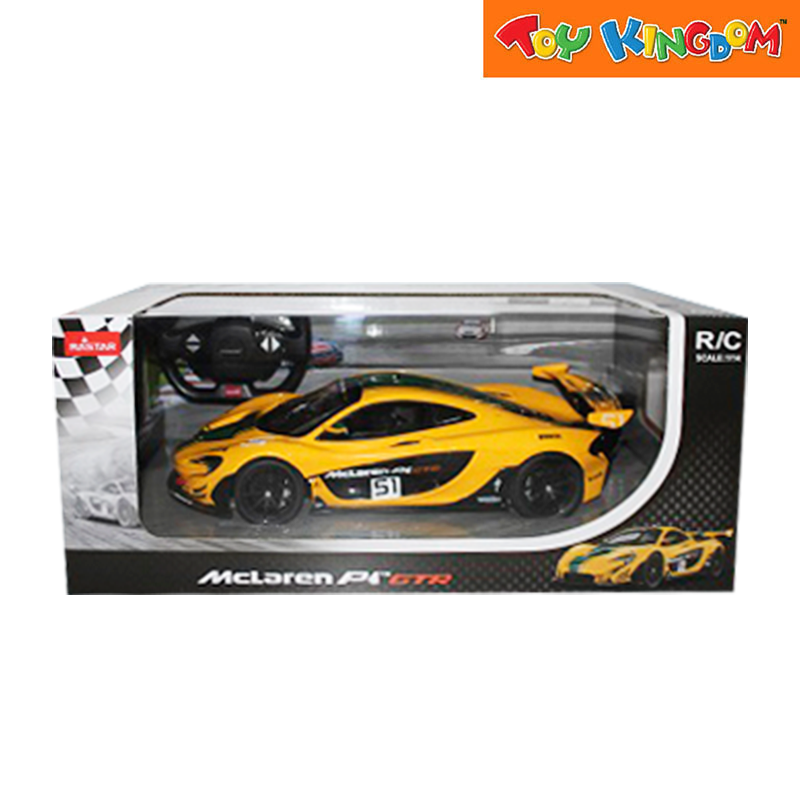 Rastar McLaren P1 GTR Yellow R/C Car | Toy Kingdom