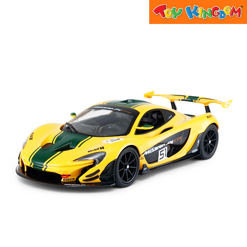 Rastar McLaren P1 GTR Yellow R/C Car | Toy Kingdom