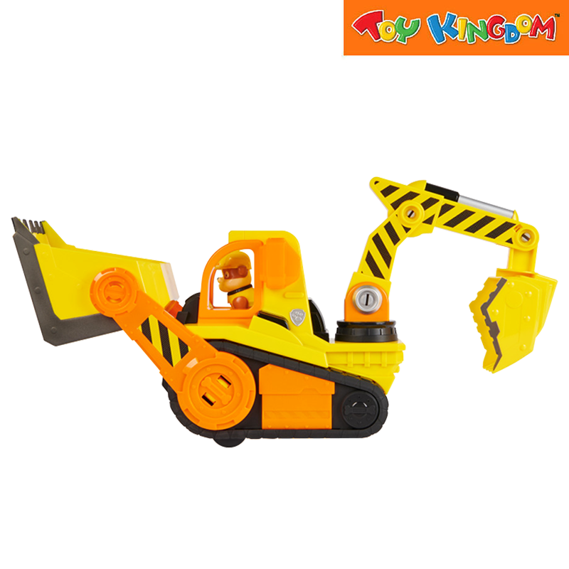 Paw Patrol Rubble & Crew Bark Yard Deluxe Bulldozer Construction Vehic