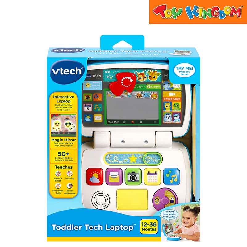 VTech Blue Toddler Tech Laptop | Toy Kingdom