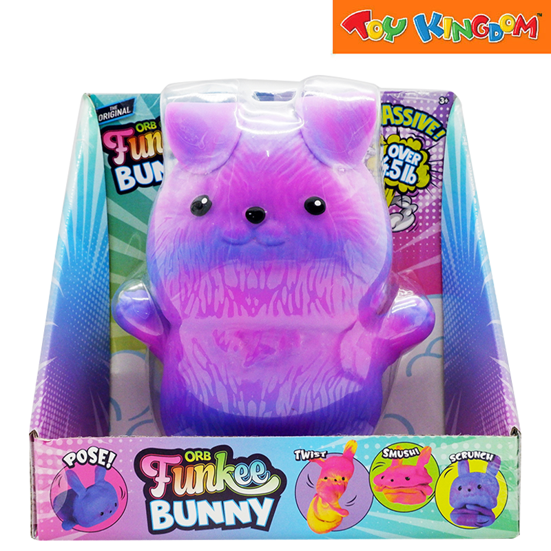 ORB Funkee Animalz Bunny Grape Purple Jumbo The Original Squishy Toys