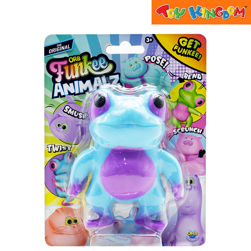 ORB Funkee Animalz Frog Blue Mega The Original Squishy Toys