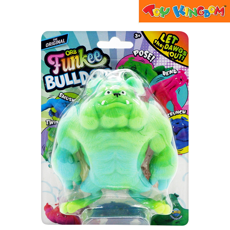 ORB Funkee Beastz Bulldog Green The Original Squishy Toys