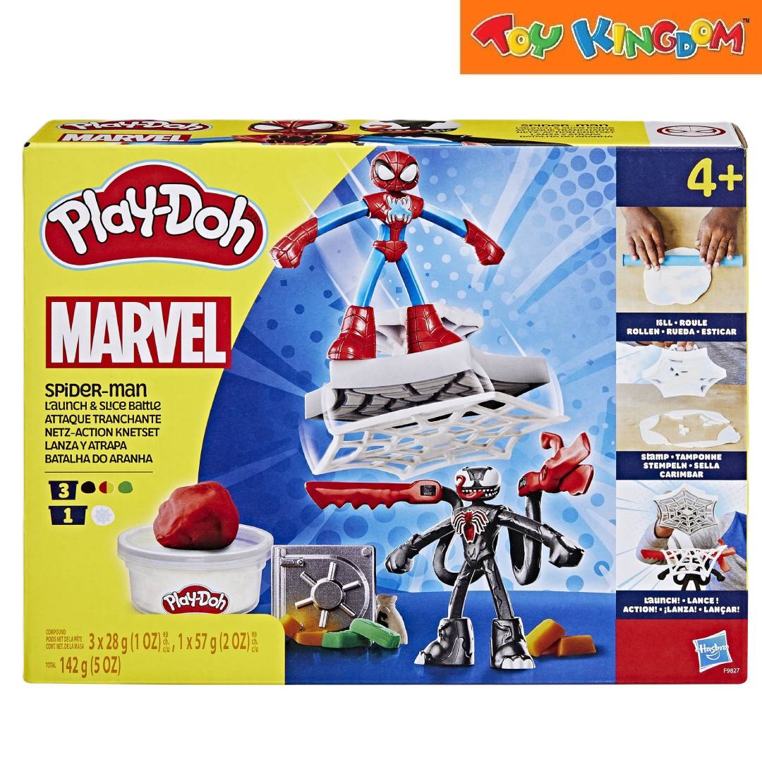 Play-Doh Marvel Launch & Slice Battle Spider-Man Playset – Toy Kingdom