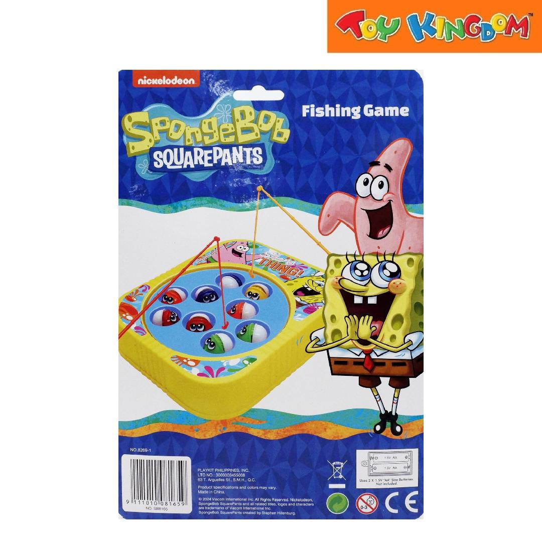 SpongeBob SquarePants Fishing Game Yellow Playset | Toy Kingdom