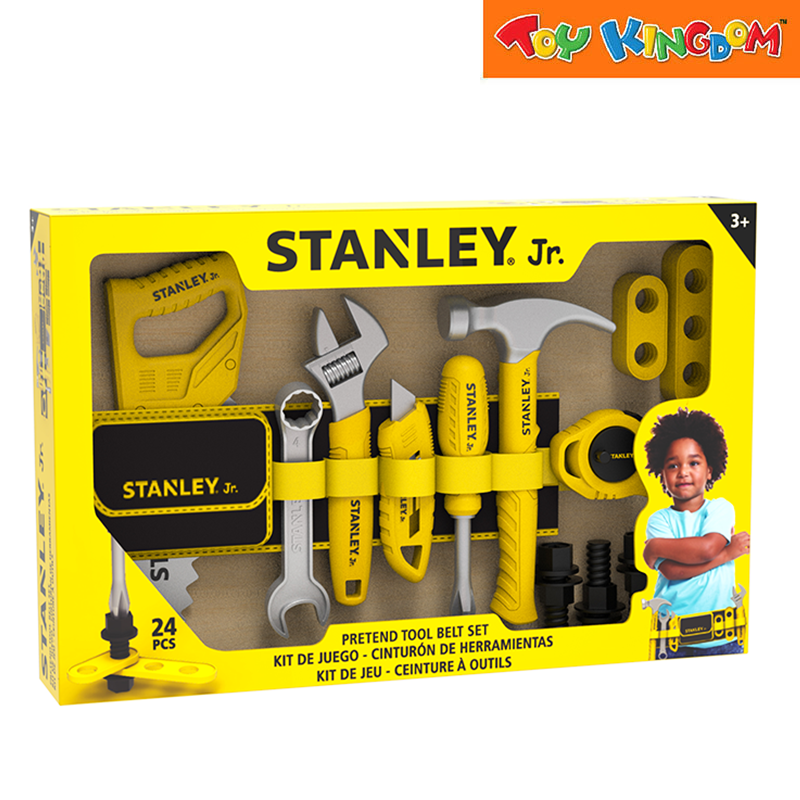 Stanley Jr. 24pcs Pretend Tool Belt Set | Toy Kingdom