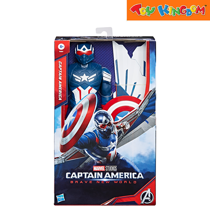 Marvel Avengers Titan Hero Series BNW Captain America With Wings Action ...