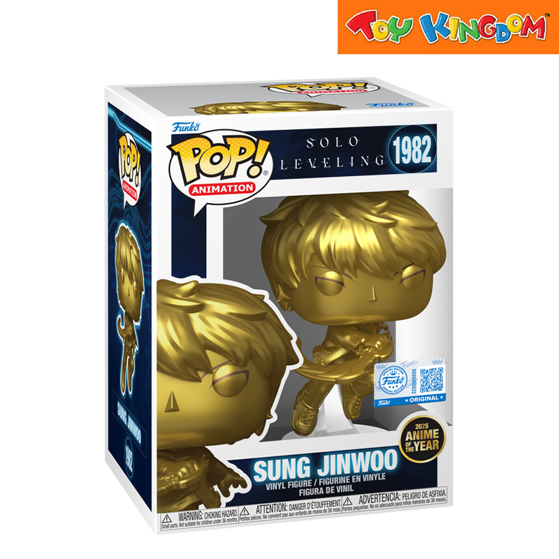 Funko Pop! Animation Solo Leveling - Sung Jinwoo (Gold) Figure – Toy ...