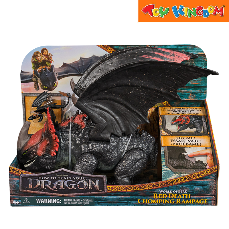 How To Train Your Dragon World of Berk Red Death Chomping Rampage Acti ...