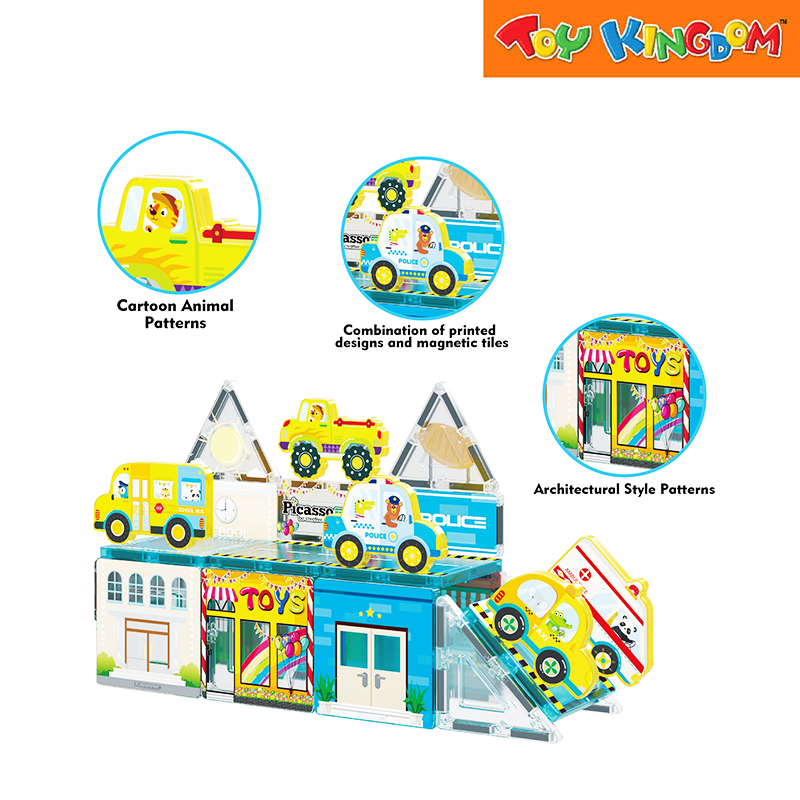 Picasso Tiles 26-Piece Metro City Magnetic Tile Playset – Toy Kingdom