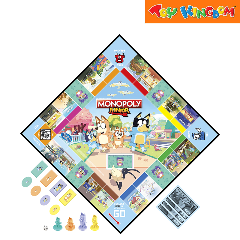 Hasbro Gaming Monopoly Junior Bluey Edition Board Game – Toy Kingdom