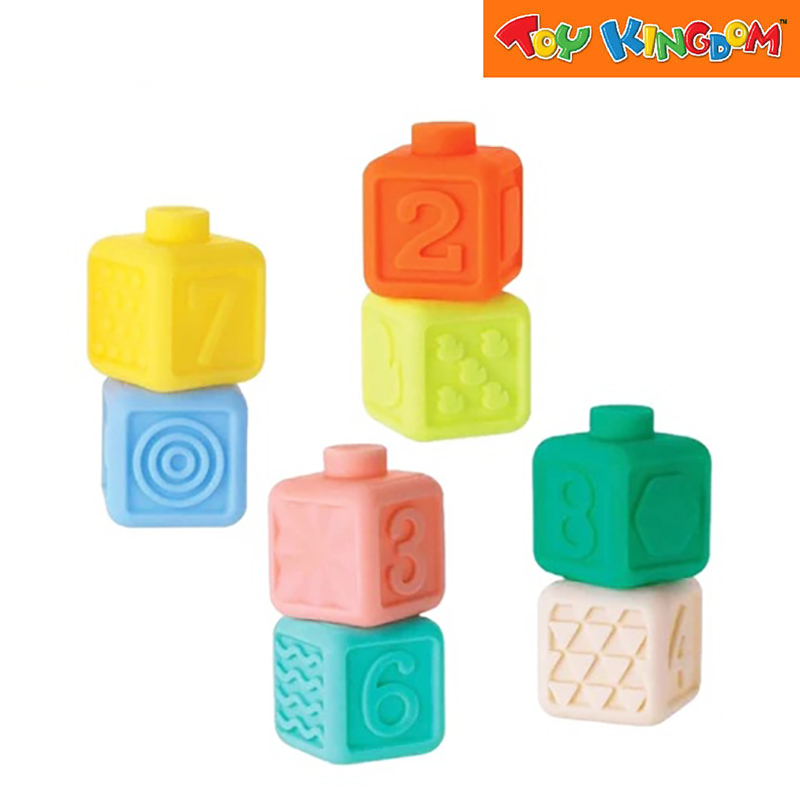 Infantino Super Soft Squeeze & Stack Block Set – Toy Kingdom