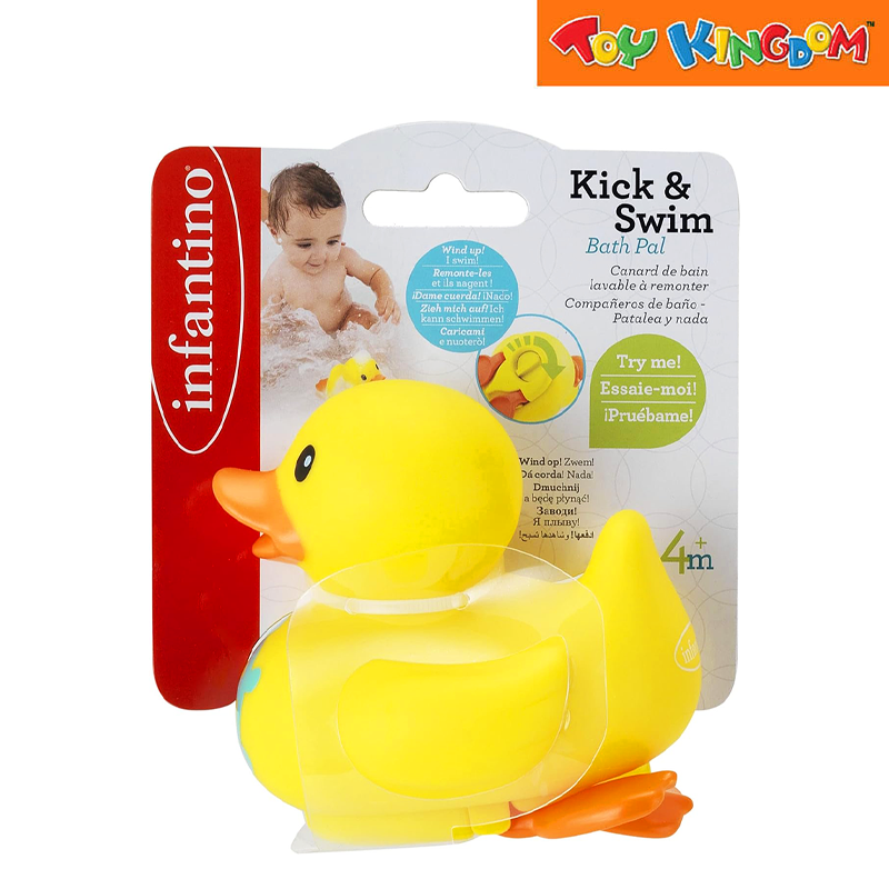 Infantino Kick & Swim Bath Pal - Duck – Toy Kingdom