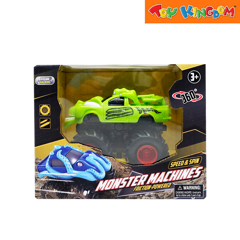 Dream Machine Monster Machines Friction Powered Speed & Spin 360 Yello