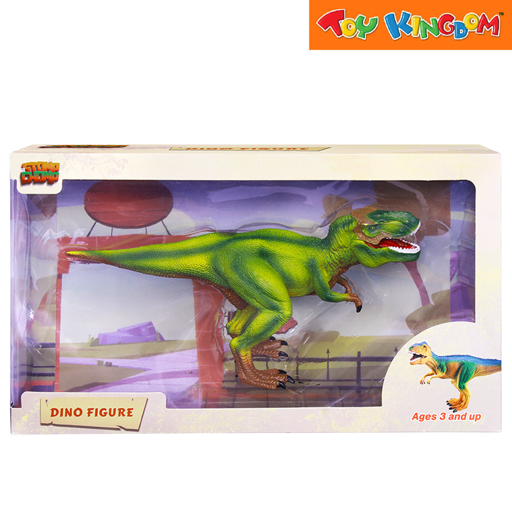 Stomp and Chomp T-Rex Green Dino Figure | Toy Kingdom
