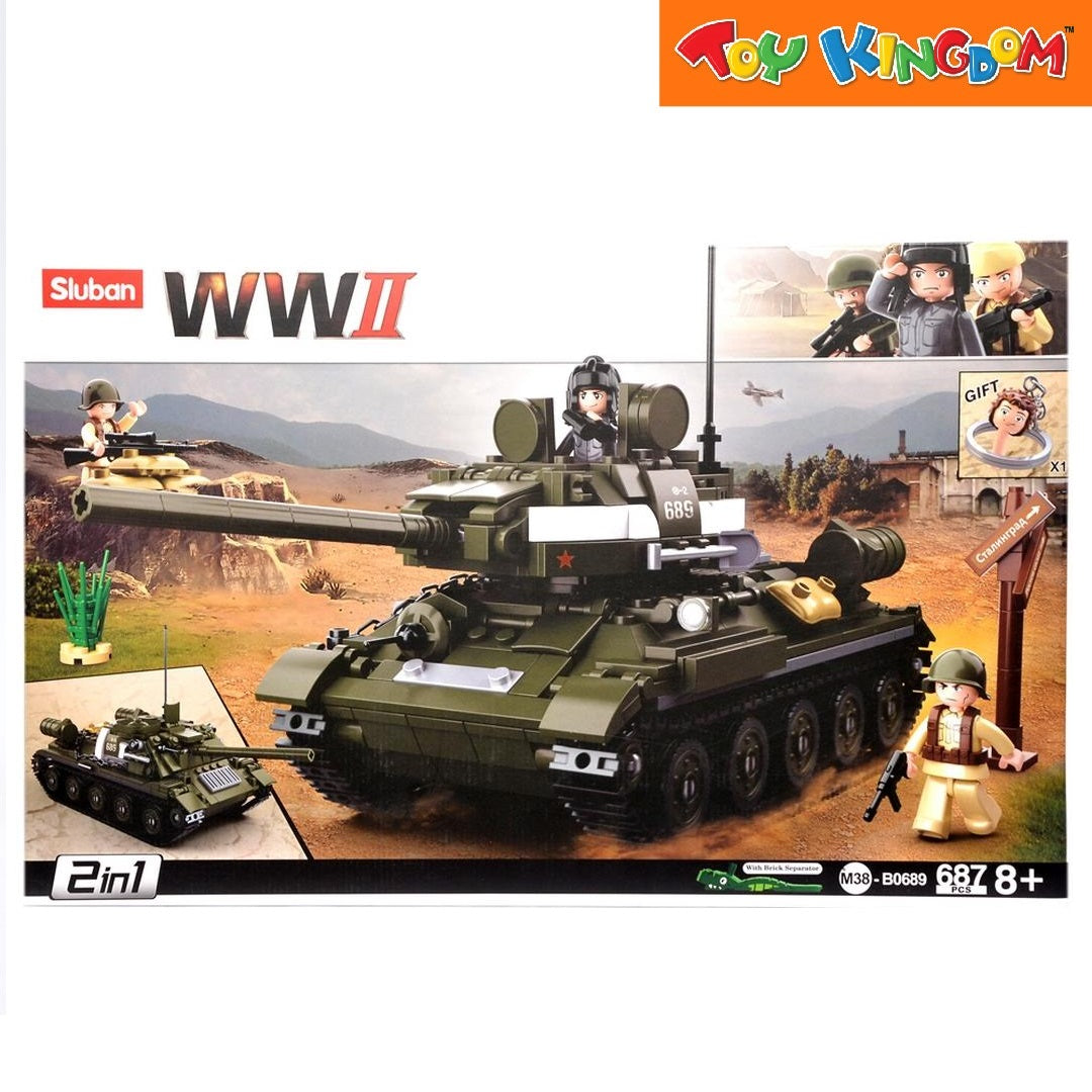 Sluban World War II 687-Pieces Building Blocks Playset for Kids and ...
