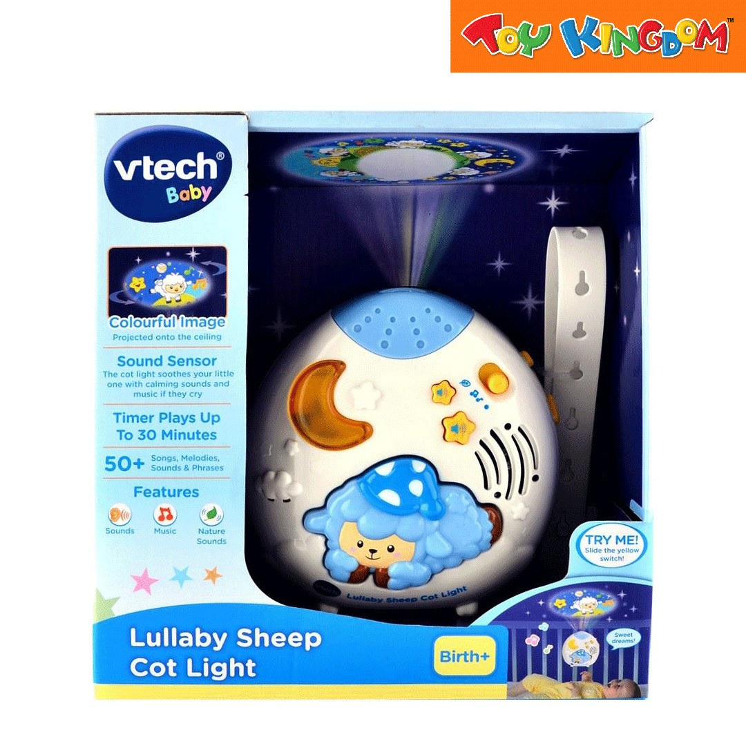 Vtech Baby Blue Lullaby Sheep Cot Light for Babies | Toy Kingdom