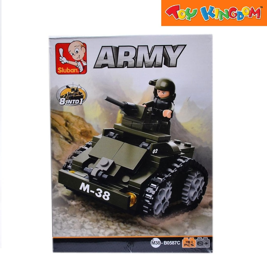 Sluban 8in1 151-pc Army Building Blocks Toy for Kids | Toy Kingdom