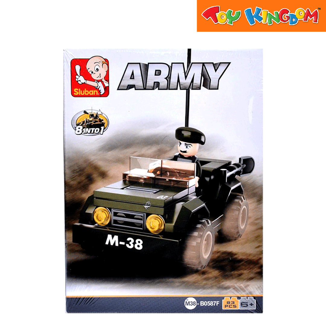 Sluban 8in1 83-pc Army Building Blocks Toy for Kids | Toy Kingdom