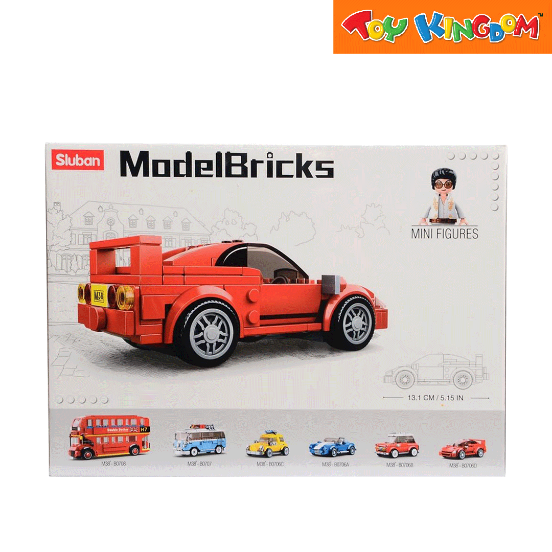 Sluban 163-pcs. Italian Sports Car ModelBricks Toy for Kids | Toy Kingdom