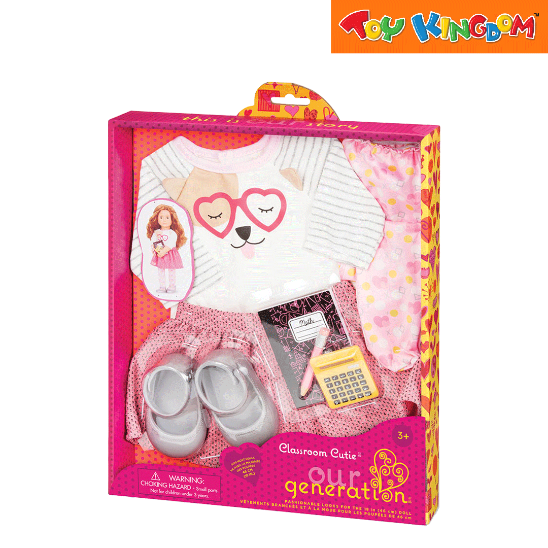 Our Generation Classroom Cutie Classroom Math Class Doll Outfit and ...