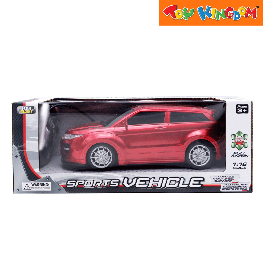 Dream Machine Red 1:16 Scale Remote Control Sports Vehicle