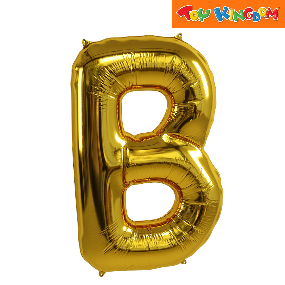 Gold Letter B Foil Balloon | Toy Kingdom