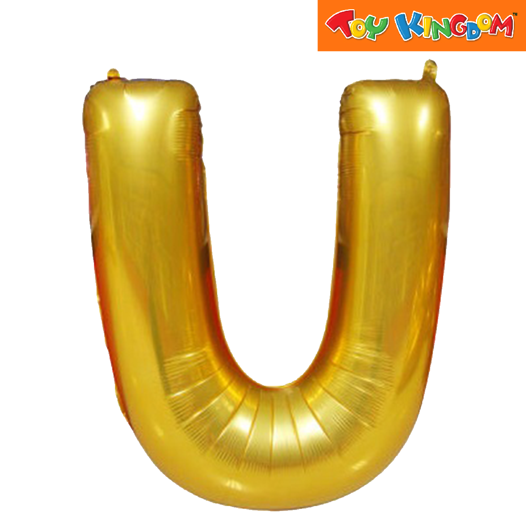 Gold Letter U Foil Balloon – Toy Kingdom