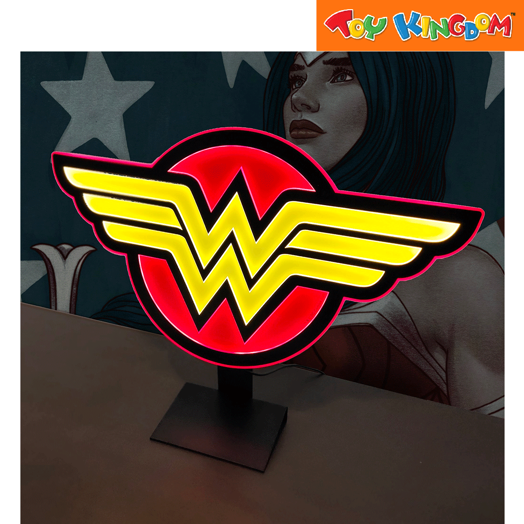 DC Comics Wonder Woman Led Wall Light with Pedestal for Table Standing